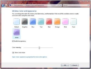 Add custom Windows Color & Appearance in Windows 7 & Vista