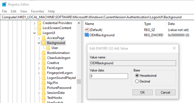How to change the OEM Logon Screen in Windows