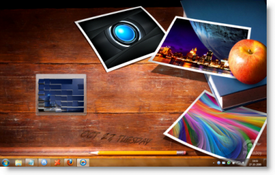 Overlay or display another image or photo on your Windows wallpaper