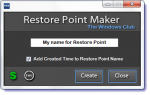 Quick Restore Maker: Create a System Restore Point in 1-click