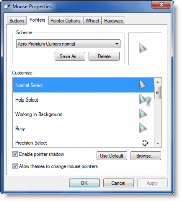 Install, change and customize Mouse Pointers & Cursors in Windows 11/10