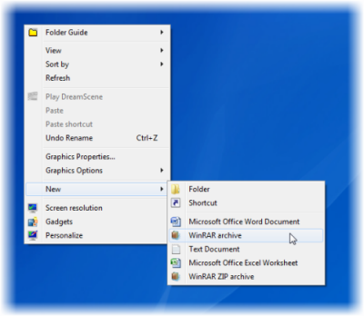 Remove items from NEW submenu in Explorer context menu