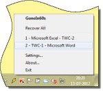 Reopen recently closed folders, files, programs, windows on PC