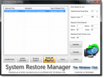 System Restore Manager: Manage Windows Restore Points