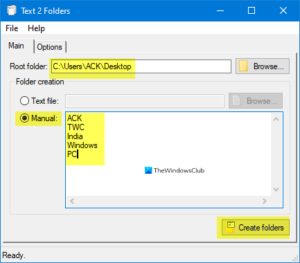 Create multiple folders at once with different names in Windows 11