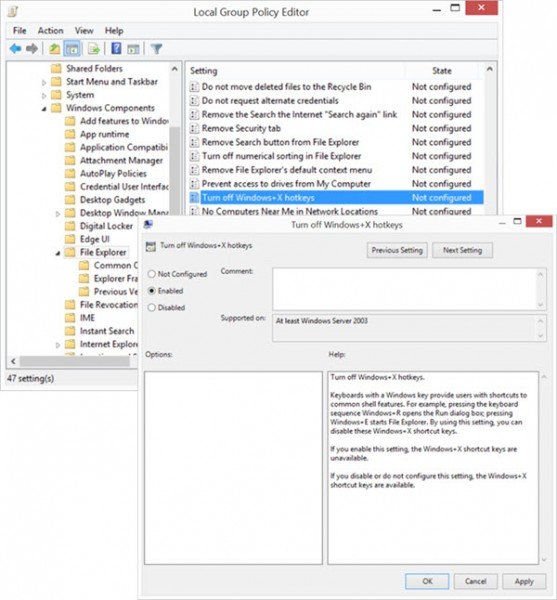 How to disable Windows key or WinKey in Windows 11