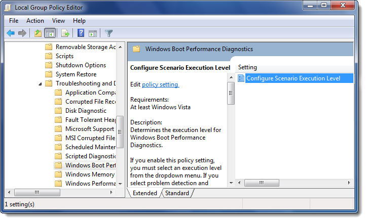 Windows Boot Performance Diagnostics helps in troubleshooting