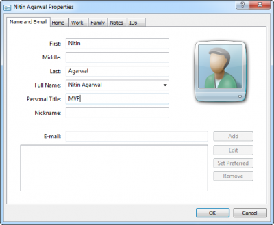 Manage your Contacts and addresses efficiently in Windows 7