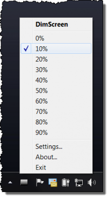 Dim or reduce brightness of laptop or computer monitor screen further