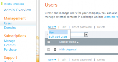 How to add New User using Admin account in Microsoft 365
