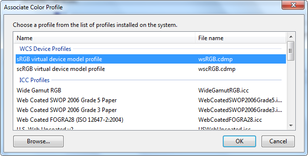 How to associate Color Profiles with a device in Windows 11/10