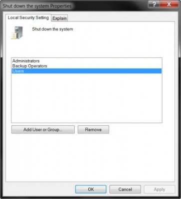 Prevent users from shutting down or restarting Windows computer