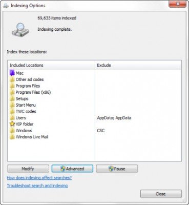 Search Indexer and Indexing Tips & Tricks for Windows 11