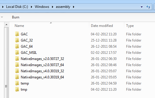 Troubleshooting Assembly Issues by switching to Folder View in Windows