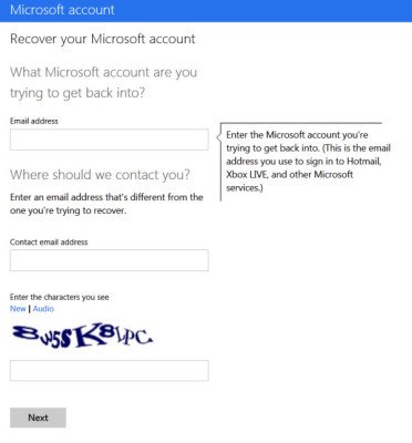Unblock, Recover Blocked or Suspended Outlook or Microsoft account