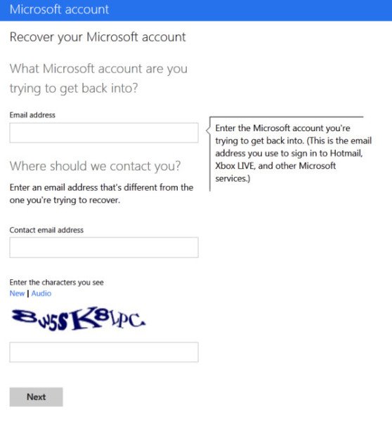 Unblock, Recover Blocked or Suspended Outlook or Microsoft account