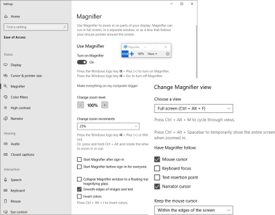 Magnifier Tips and Tricks in Windows 11