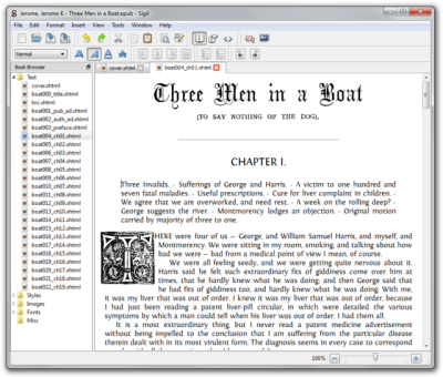 Edit EPUB Formatted eBooks with Sigil EPUB ebook Editor for PC
