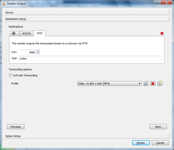 Stream videos in LAN with VLC Media Player: Screenshot Tutorial