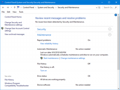 Windows Automatic Maintenance: Run, Stop, Disable, Schedule