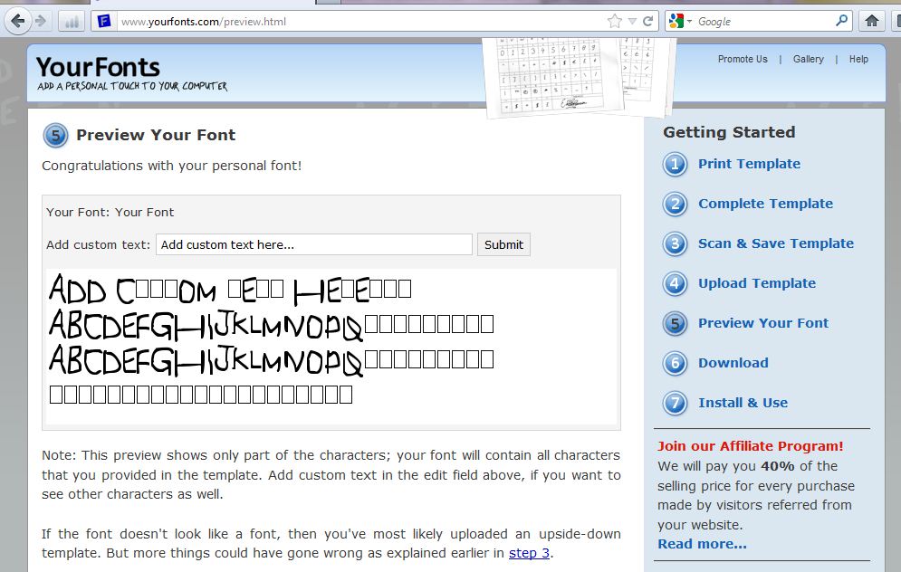 How to create Font from your own Handwriting
