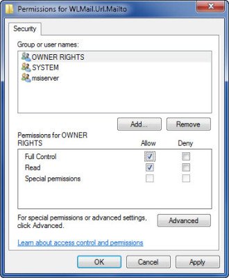 Please wait while Windows configures Windows Live Mail