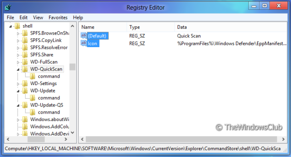 How to add Windows Defender to Context Menu