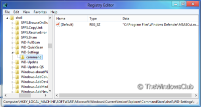 How to add Windows Defender to Context Menu