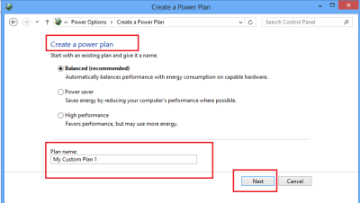 Change Power Plan and Create Custom Power Plans Windows 11