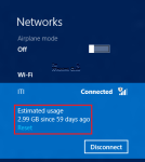 Monitor, Show, Hide Data Usage for Wireless Networks in Windows 8.1