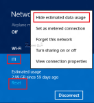 Monitor, Show, Hide Data Usage for Wireless Networks in Windows 8.1