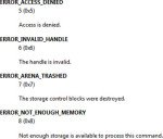 Windows Errors, System Error Messages and Codes: List and Meaning