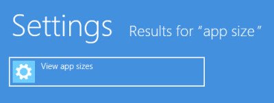 How to see Program and App Sizes in Windows 11/10