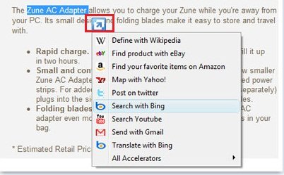 Disable Accelerator Button in Internet Explorer