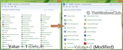 How to change Control Panel View in Windows 11/10