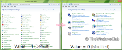 How to change Control Panel View in Windows 11/10