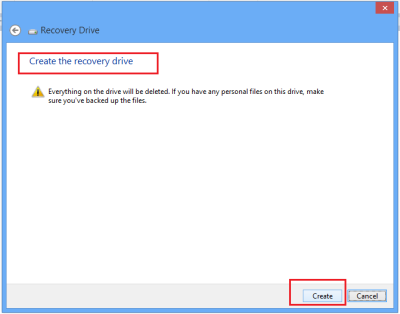 How to create a System Recovery Drive in Windows 11/10