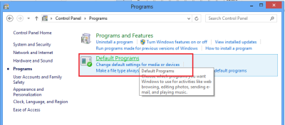 How to set or change Default Programs in Windows 11/10