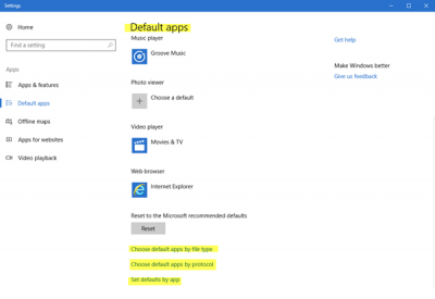 How to set or change Default Programs in Windows 11/10