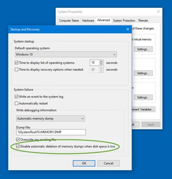 How to change Memory Dump Settings on Windows 11/10