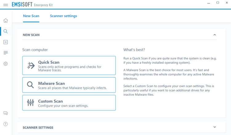 Emsisoft Emergency Kit: Free portable anti-malware