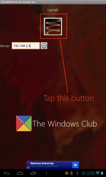 Stream your Windows Audio to Android device with SoundWire