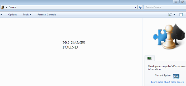 Disable or Enable Missing Games in Windows 7 Professional Edition