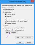 Manage passwords in Internet Explorer using Credential Manager