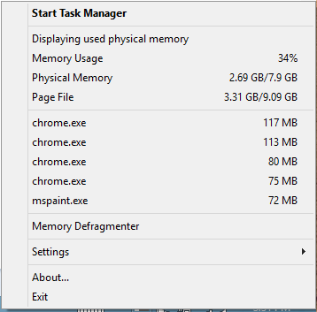 MemInfo is a Real-time Memory & Page file Usage Monitor