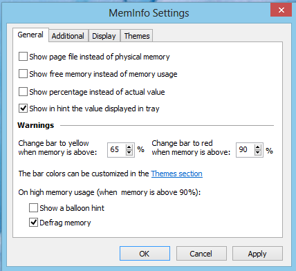 MemInfo is a Real-time Memory & Page file Usage Monitor