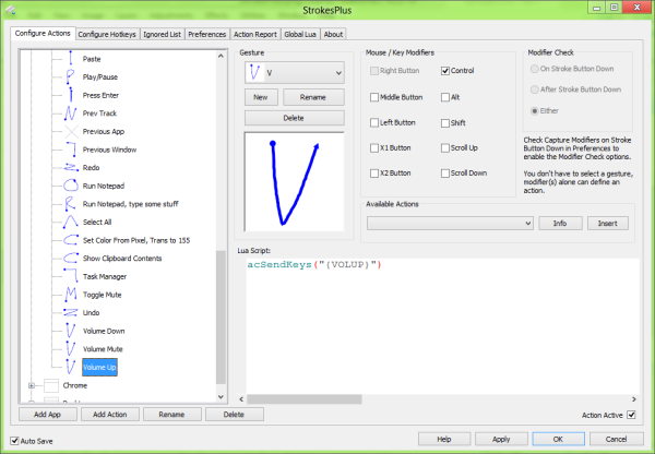 Create powerful mouse gestures with StrokesPlus for Windows 11/10