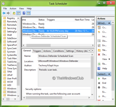 How to schedule Windows Defender scans