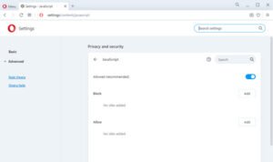 Enable or Disable JavaScript in Chrome, Edge, Firefox, Opera