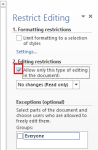 How to Restrict Editing in Word